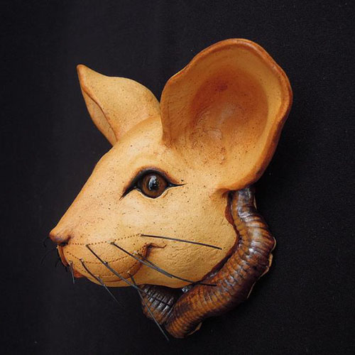 My Owl Barn: Ceramic Animal Heads by Sumati and Michael Colpitts