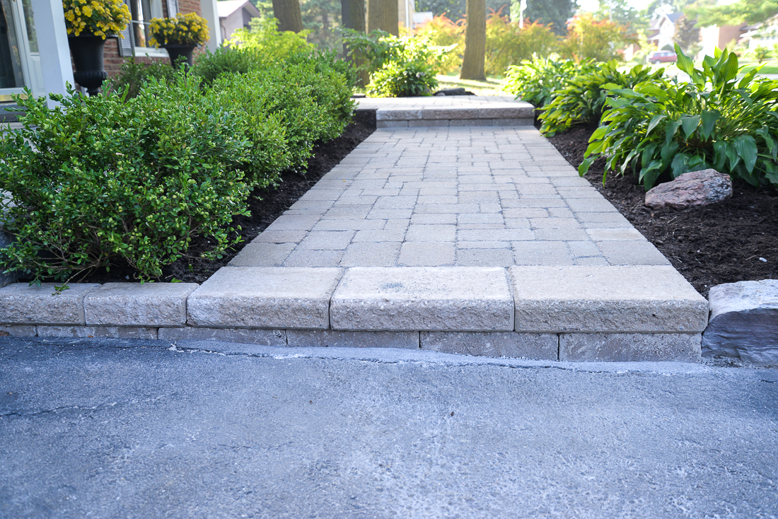 How To Install a DIY Paver Walkway - Rambling Renovators