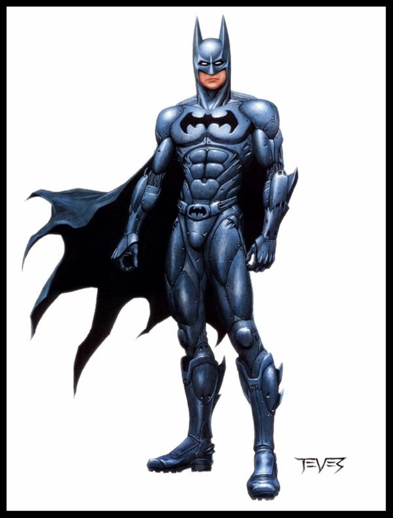 1997 Batman.com: Concept Art: Batman costumes