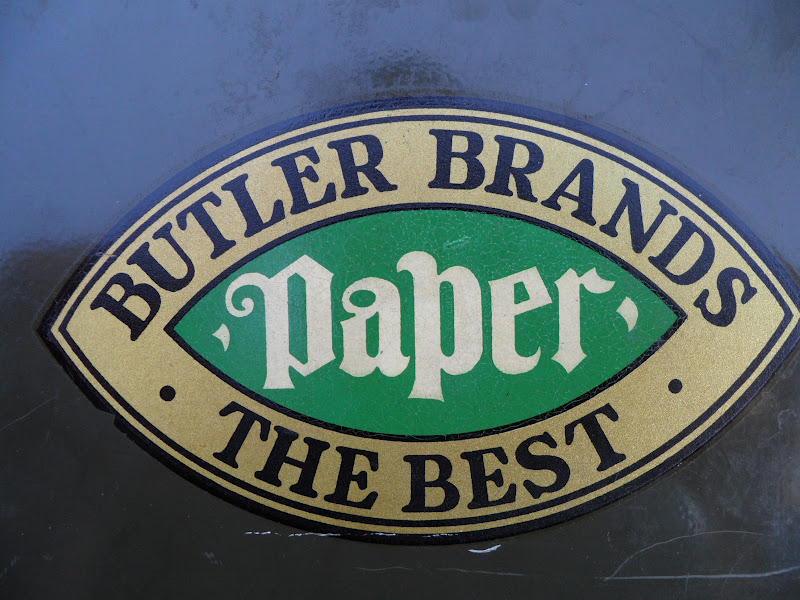 Four Bees: Vintage Metal Box, West Coast Paper Company, Butler Brands