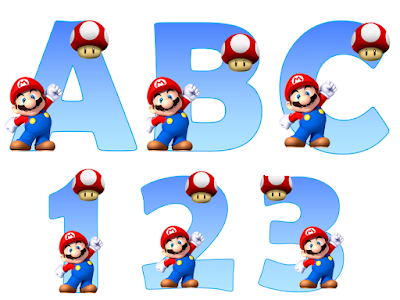 Kits imprimibles gratis : Números Mario Bros