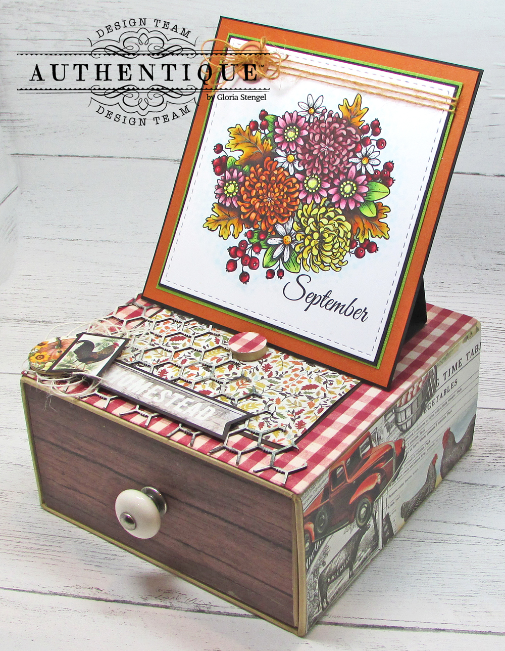 Scraps of Life: Country Style Easel Storage Box