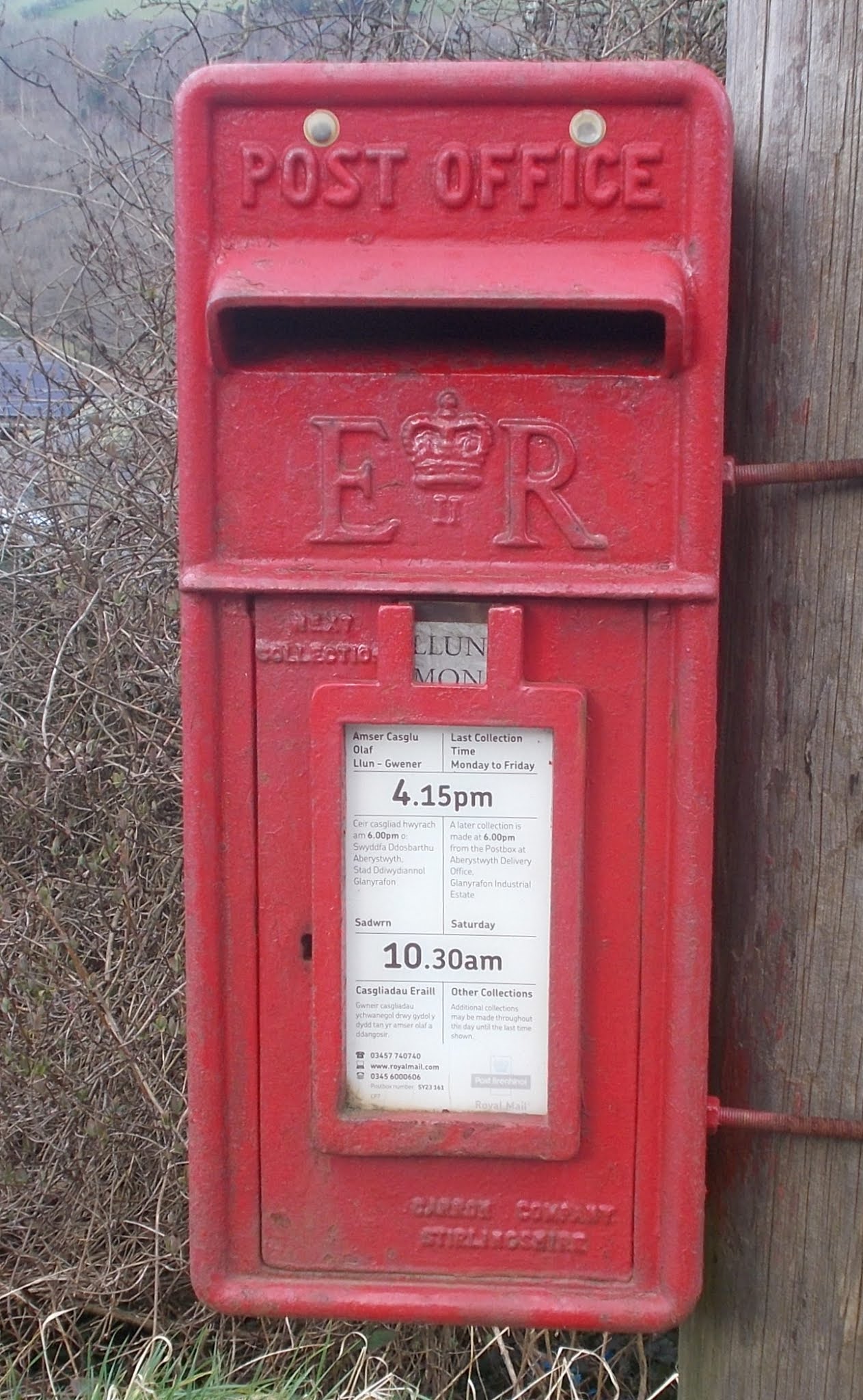rdb notes: Swyddfa'r post ar gau