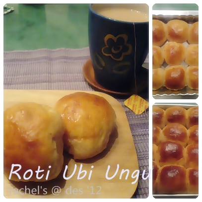 rachel's: NCC Bread Week - Roti Ubi Ungu