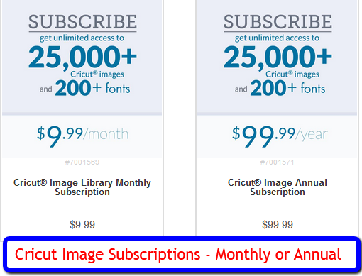 Capadia Designs: Cricut Image Library Subscriptions - Monthly, Annual ...