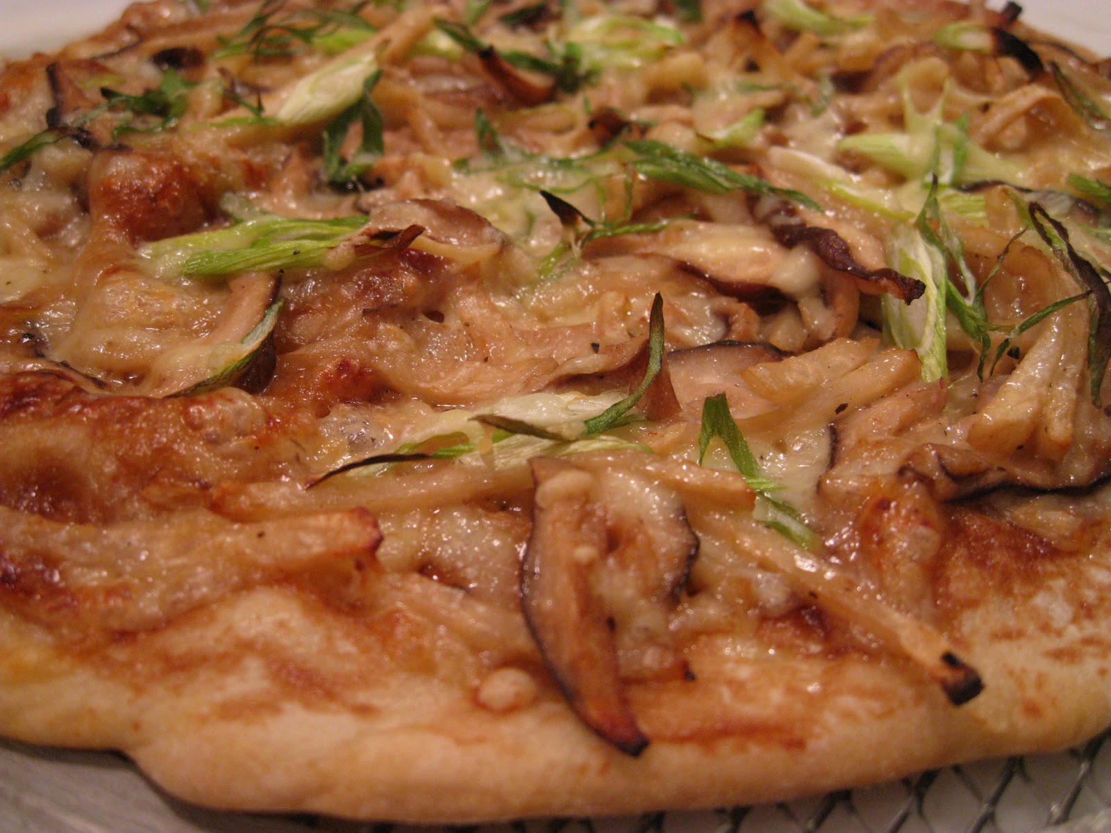 Shiitake Mushroom Pizzas