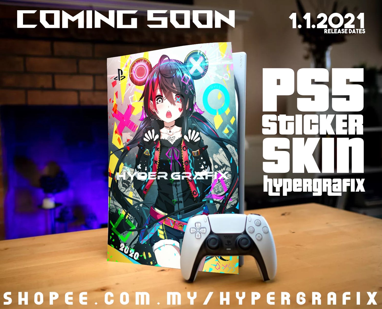 Coming Soon!! Sony PS5 Skins, Wraps & Covers