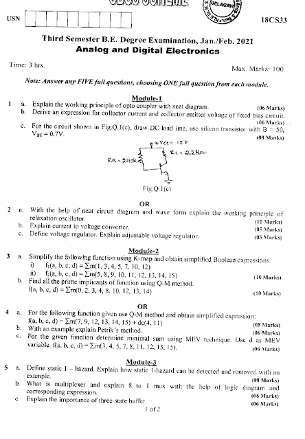 Visvesvaraya Technological University B.E. COMPUTER SCIENCE (CBCS ...