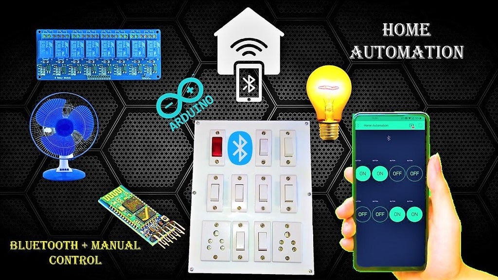 Automate your Home with Arduino Nano using Smartphone and Bluetooth