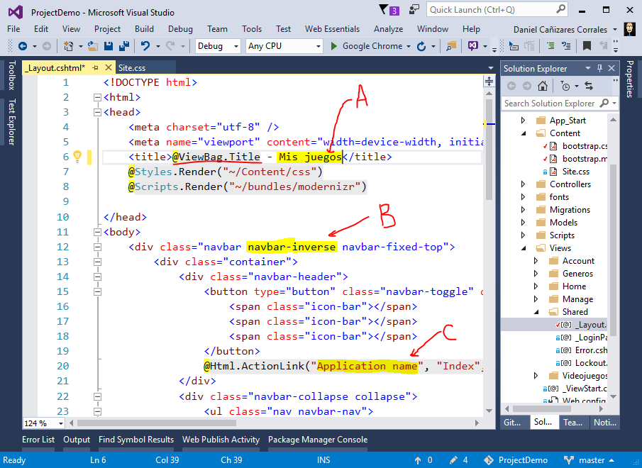 Personalizando el layout (ASP.NET MVC) - The Science of Code