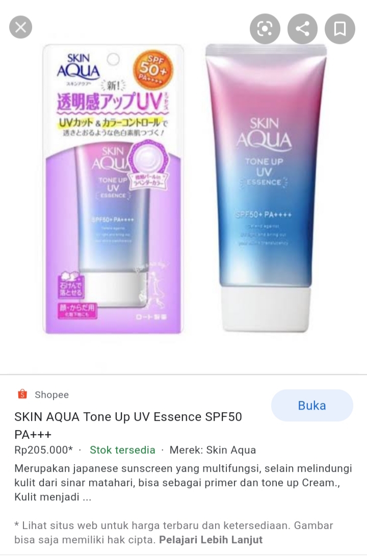 REVIEW : Skin Aqua Tone Up UV Essence SPF 50+ PA++++, Paket Komplit ...