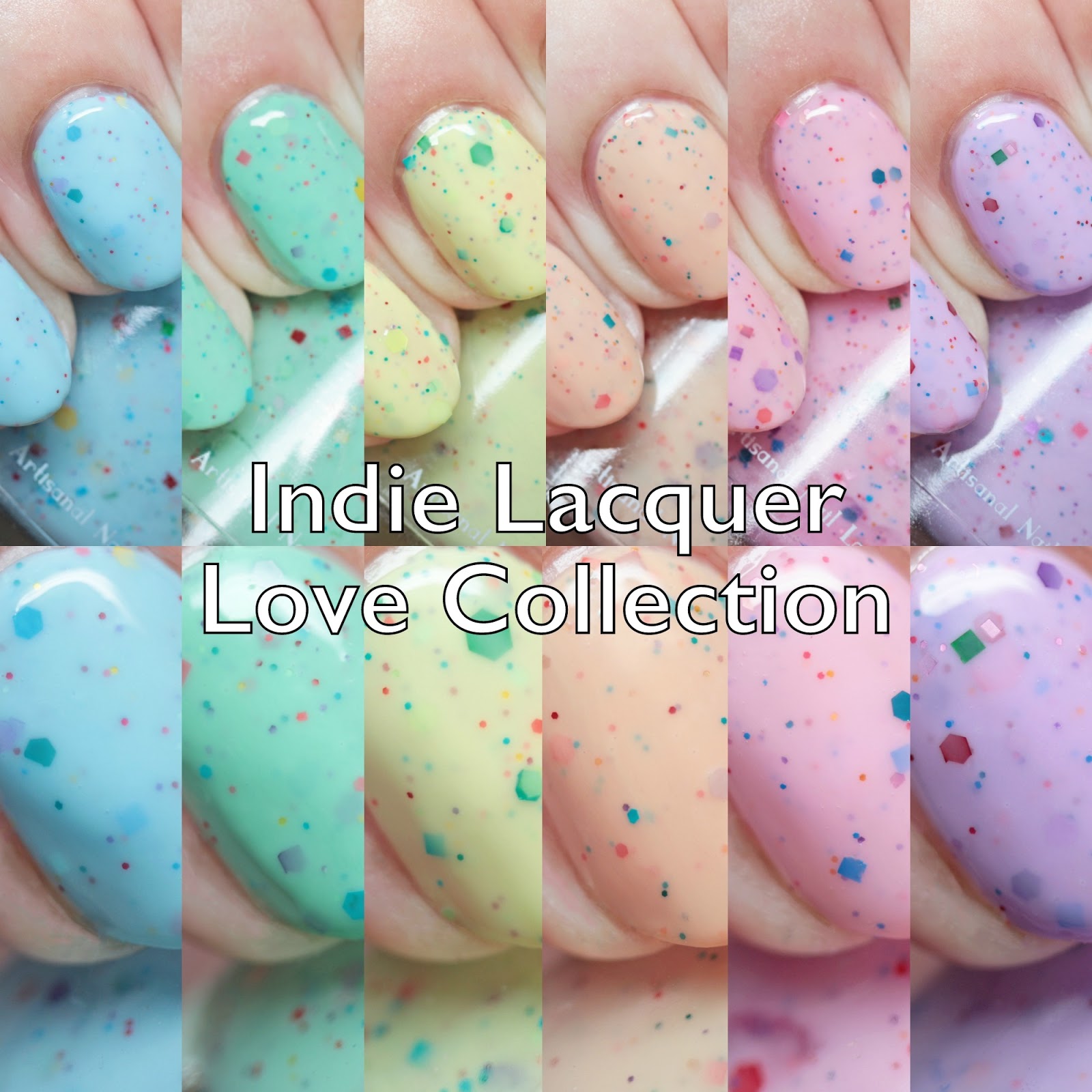 The Polished Hippy: Indie Lacquer Love Collection Swatches and Review