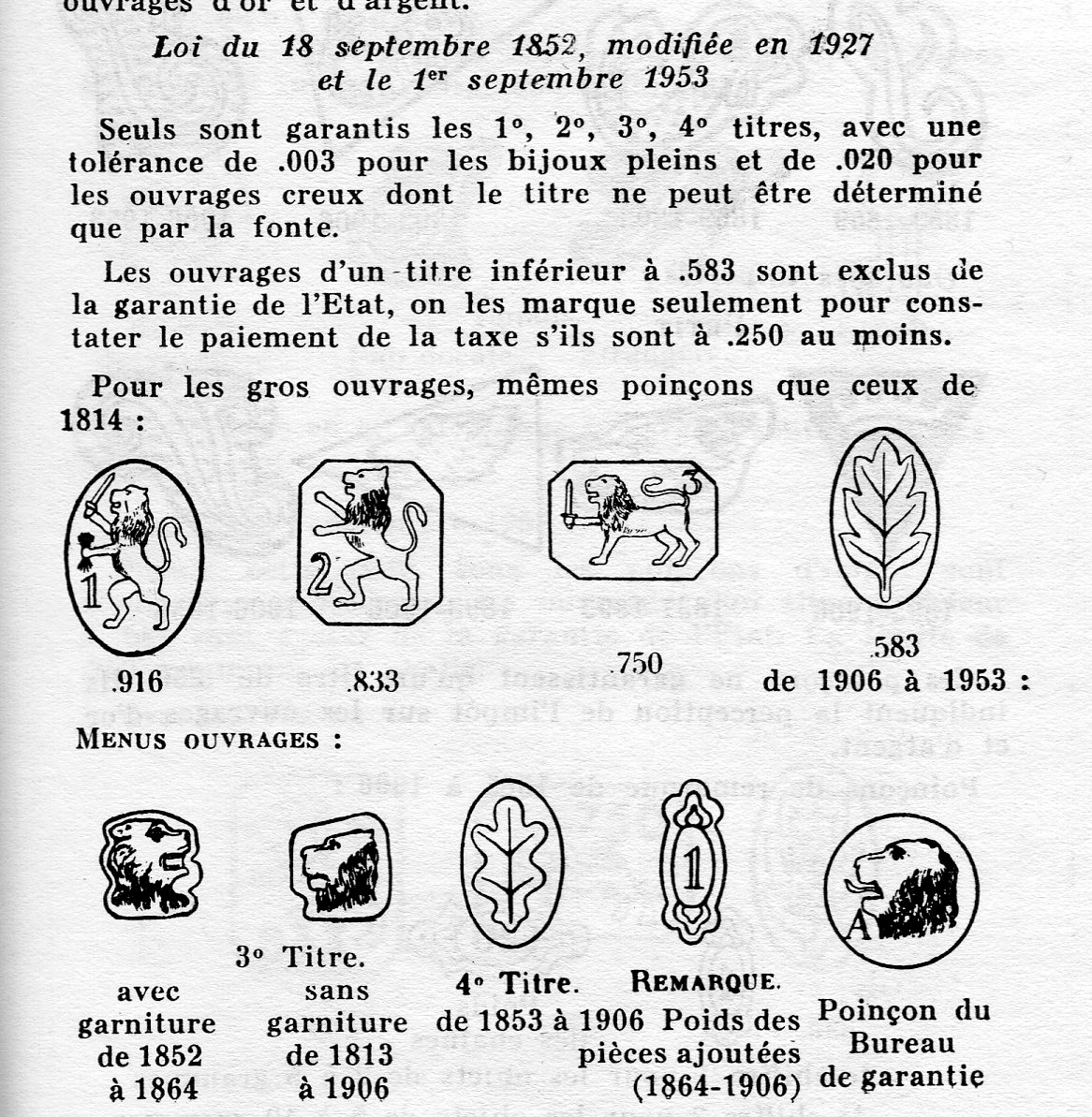 LES COURRIERS DES LECTEURS DE BIJOUX ET PIERRES PRECIEUSES: Poinçon ...