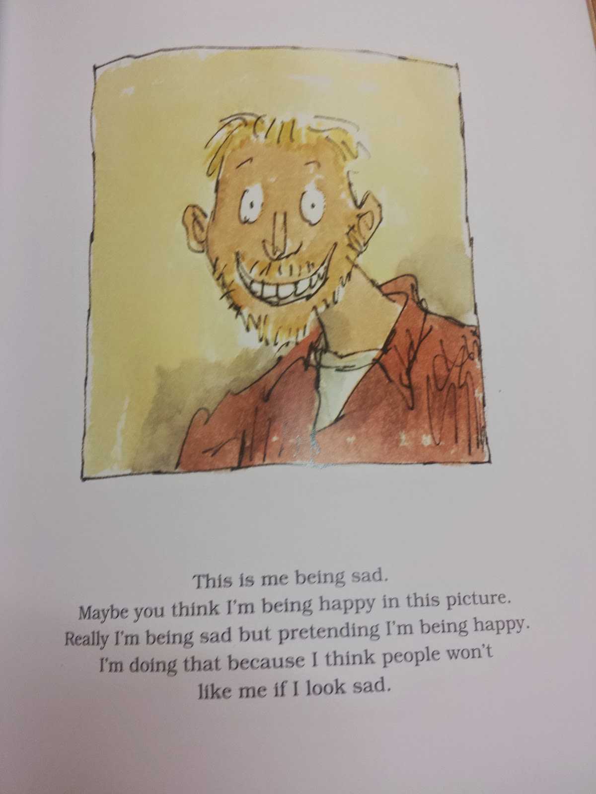 Put up with rain: Michael Rosen's Sad Book