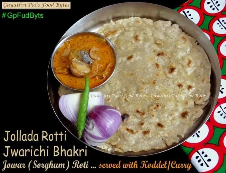 Gayathri Pai's Food Bytes: Jolada rotti/ Jwarichi Bhakri/ Jowar ...