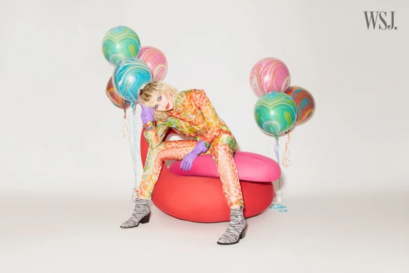 Miley Cyrus goes eccentric for WSJ. Magazine June 2020 Digital