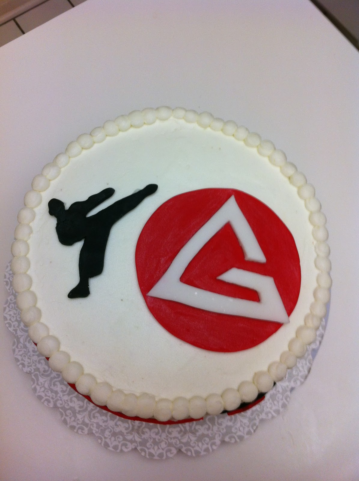 Gingerly Created Confections: Jiu Jitsu/Kickboxer Cake