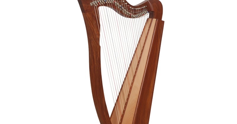 Lever Harp 27 Strings Square Back New-Cam Levers Rosewood