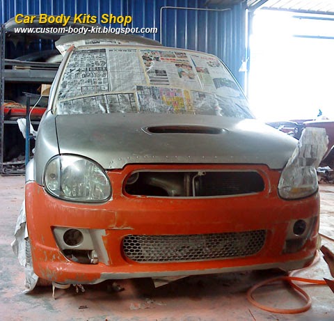 Perodua Kelisa Custom Body Kit front | Custom Body Kits Shop Malaysia
