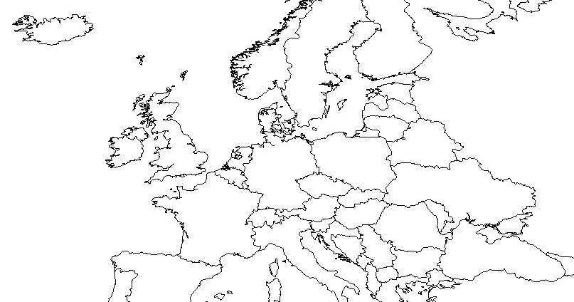 Printable Unlabeled Map Of Europe - United States Map