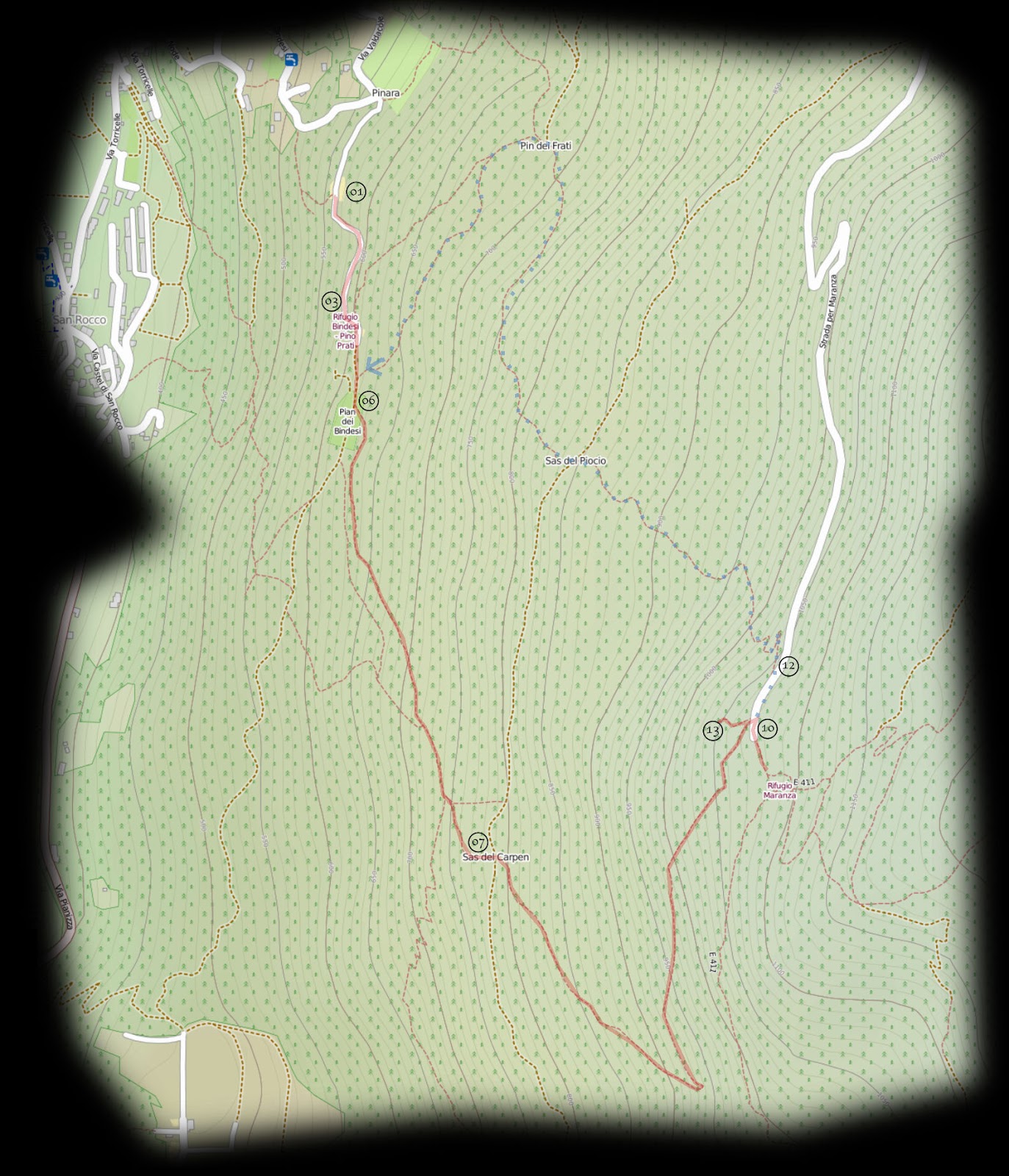 Trekking in Trentino: Bindesi > Maranza