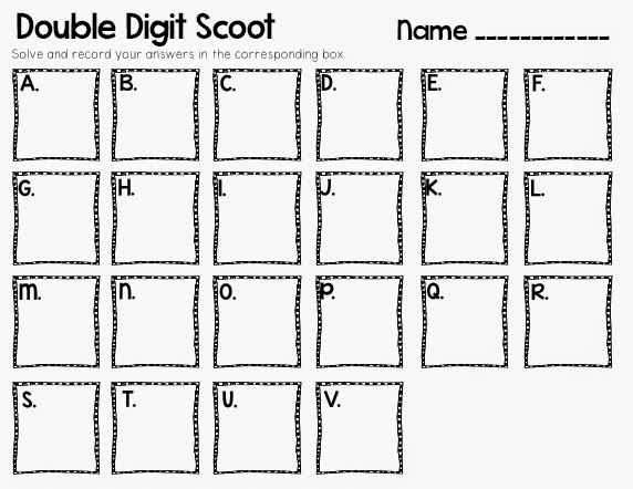 Teaching is Colorful: Double Digit addition Freebie