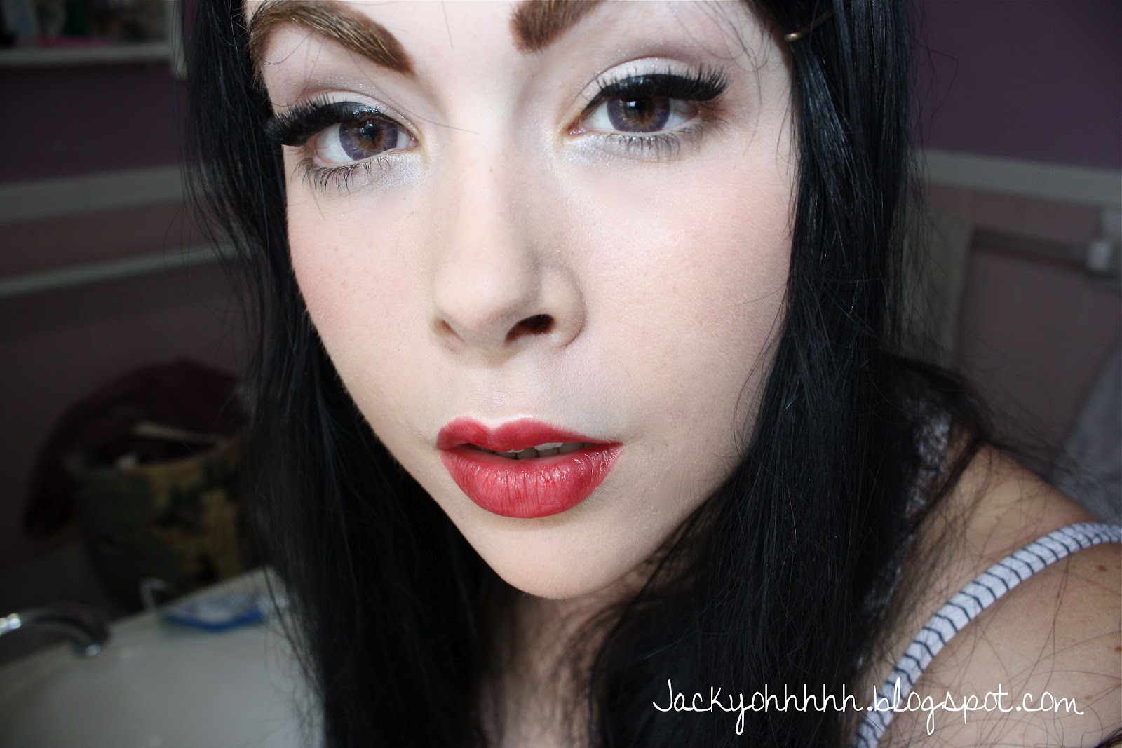 Ohhhhhh: {Sponsored}Review: Geo Medical Tri-Color Purple CM 905 Circle Lens