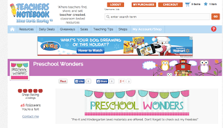 Preschool Wonders: My Week in Review & a Freebie