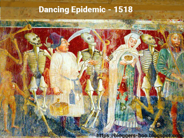 Strange dancing epidemic in 1518 at Strasbourg