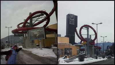 Sabrina Burnham: Double Upside Down Loopty Loop Waterslide!