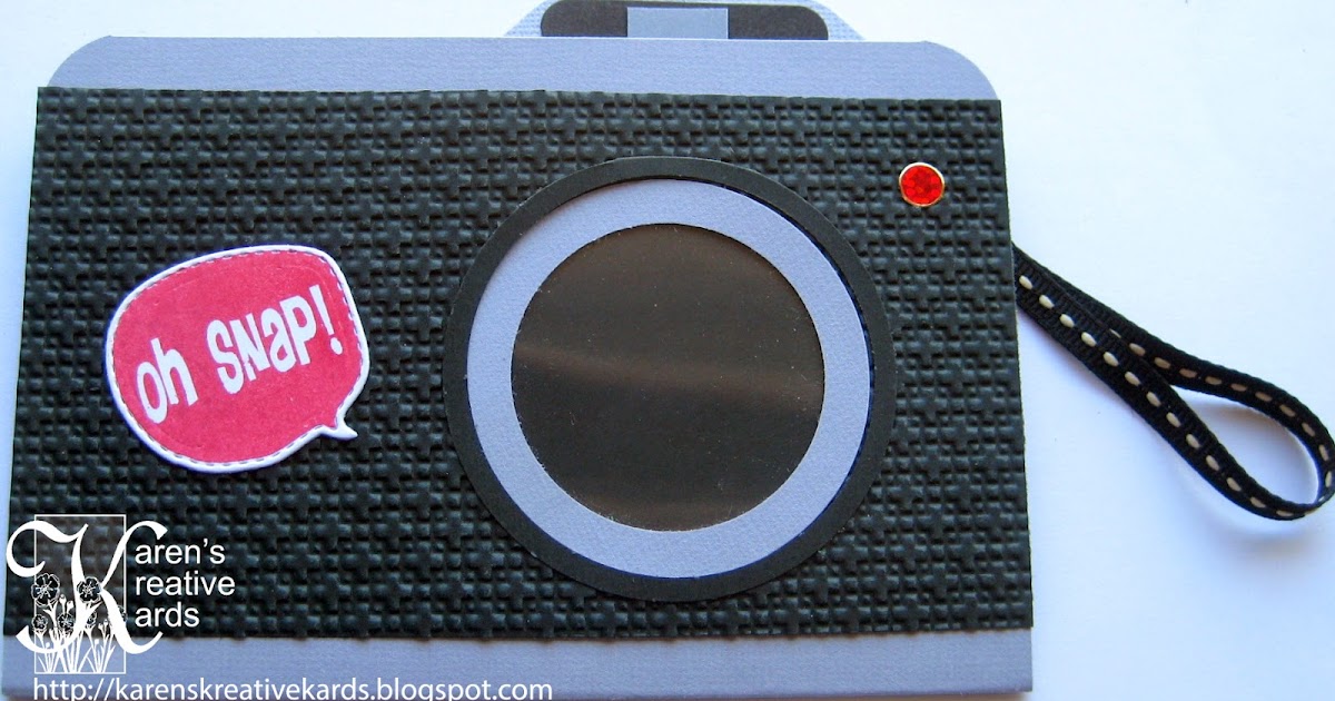 Karen's Kreative Kards: Camera Shaped Card for Classes
