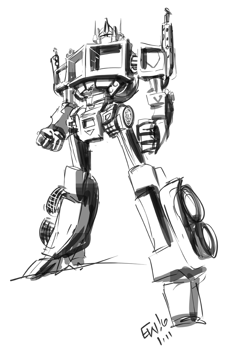 Optimus Prime Sketch