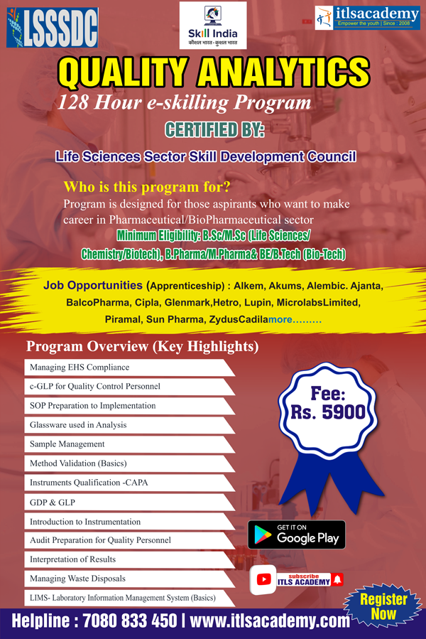 QUALITY ANALYTICS (128 Hour e-skilling Program) | Join Government ...