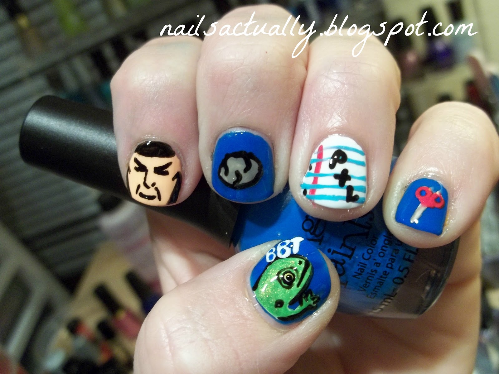 Nails Actually: Big Bang Theory Nails AKA Rock-Paper-Scissors-Lizard-Spock