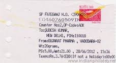 Glimpses of Modern Indian Philately: Lapses in Speed Post Tariff 2012 ...