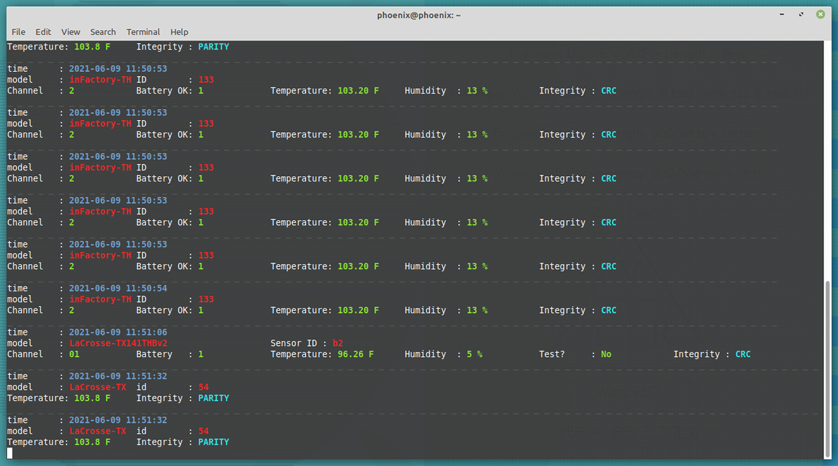 Ranous: RTL_433 for Linux Mint Quick Start Guide