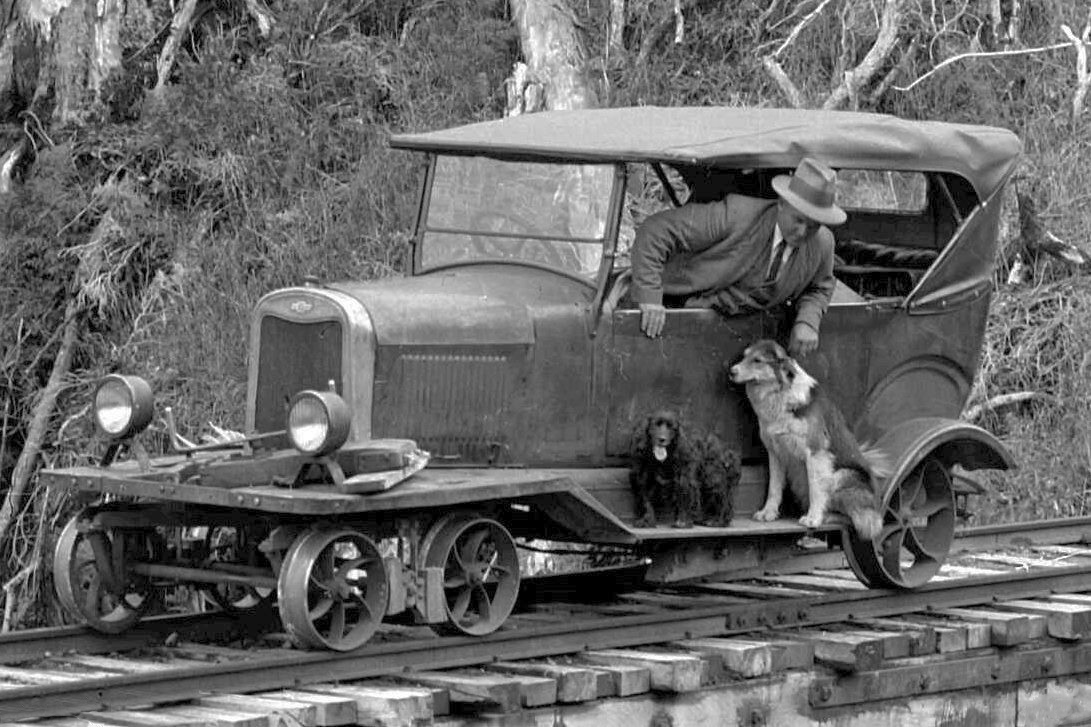transpress nz: Chevrolet rail-car conversion, 1920s