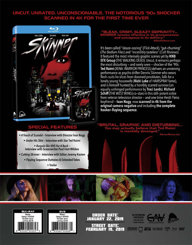 MCBASTARD'S MAUSOLEUM: Severin Films presents SKINNER (1993) on Blu-ray February 19th