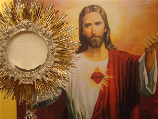 A Misericórdia Divina: Coração de Jesus na Eucaristia, eu Vos adoro!