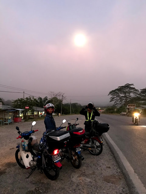 Ekspedisi kapcai Honda EX5 dari Labuan ke Tawau melalui jalan Kalabakan