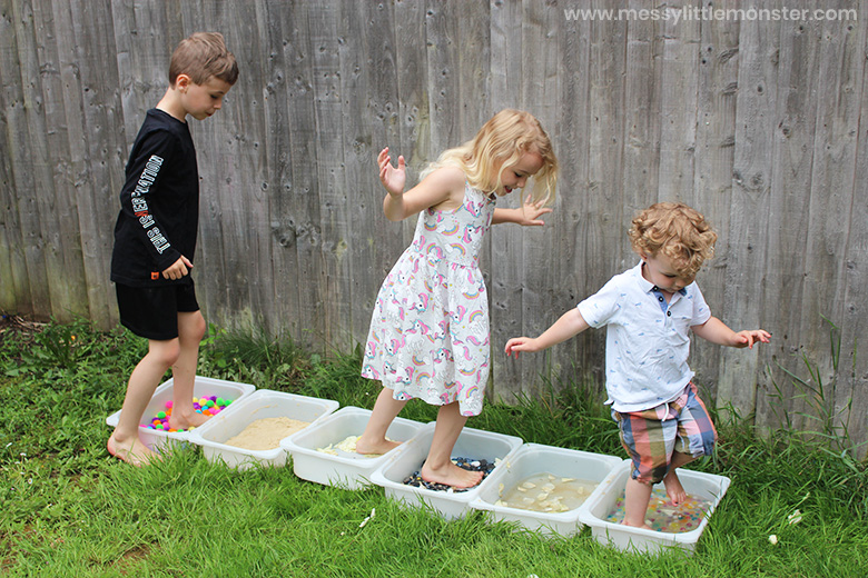 Sensory Walk - A fun sense of touch activity for kids! - Messy Little ...