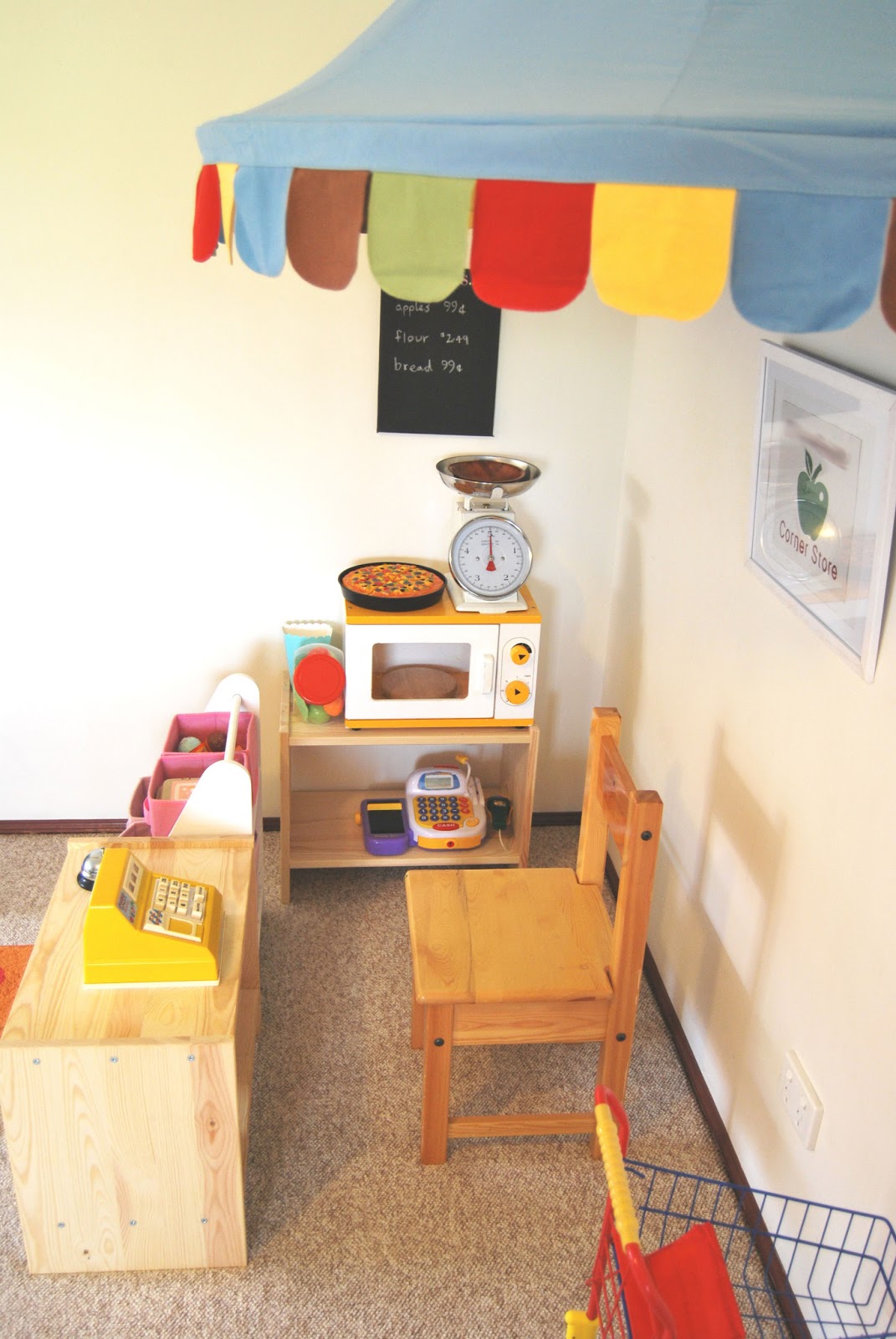 A Little Learning For Two: Play Room Tour - Shop Corner