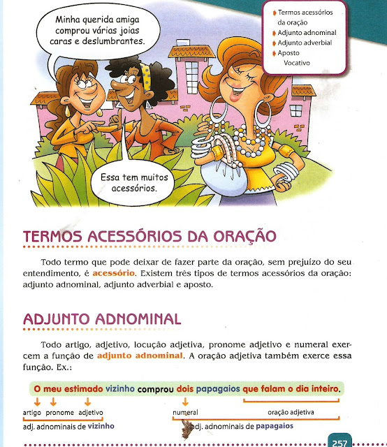 PONTO NOS IS: TERMOS ACESSÓRIOS DA ORAÇÃO PONTO NOS IS: TERMOS ACESSÓRIOS DA ORAÇÃO