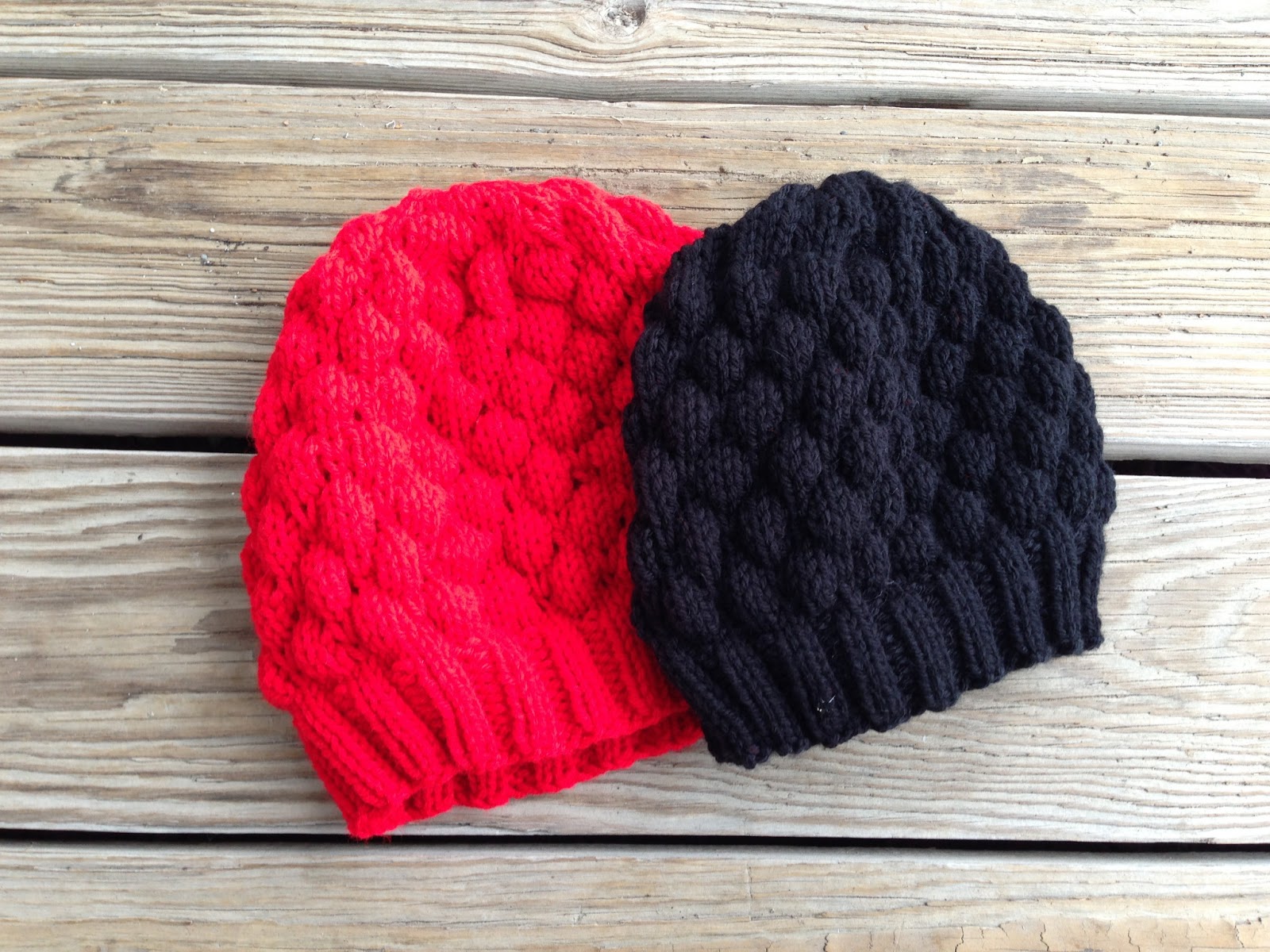 Bubble Hats in Red and Black | SHE MAKES HATS