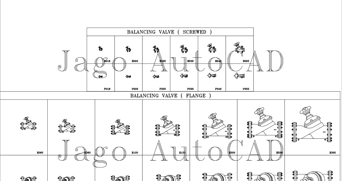 Download Balancing Valve DWG AutoCAD Free