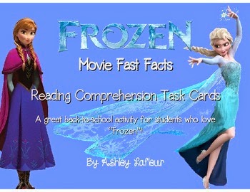 Teaching in the Net: FROZEN Movie Fast Facts Reading Comprehension Cards