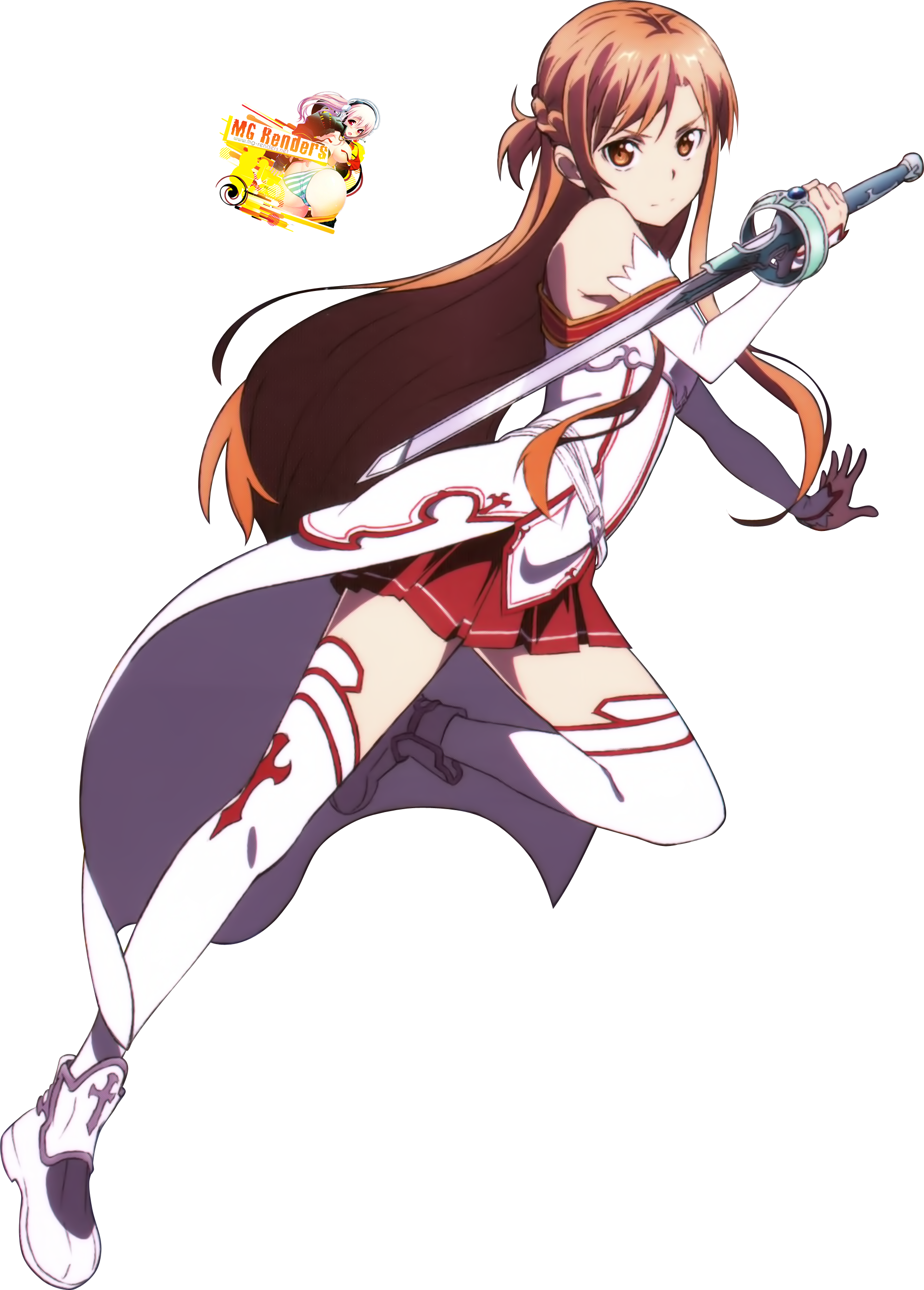 Sword Art Online Yuuki Asuna Render 10 Png