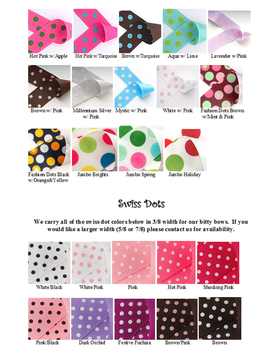 Best Friend Bow Company: Solids and Dots