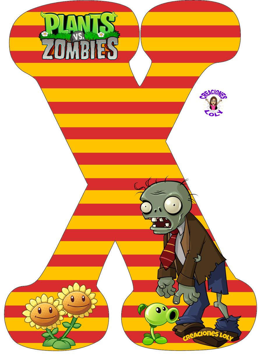 Creaciones Loly: Abecedario Plantas vs Zombies