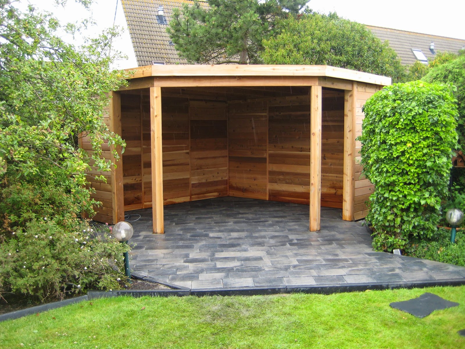 tuinhuisjes en prieeltjes: Prieel 5 kantig met platdak in Vlissingen ...